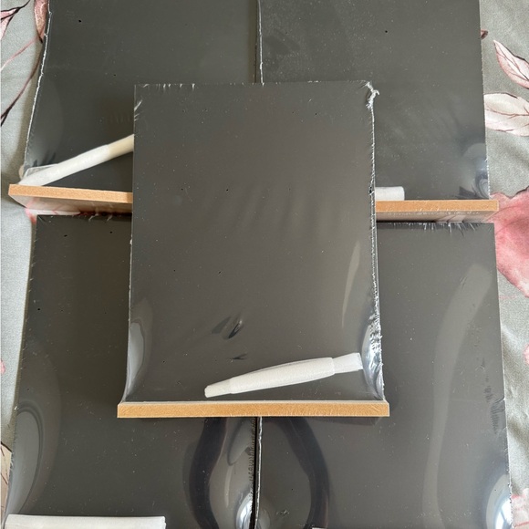 Office | Set Of 5 Black Chalkboards With Chalk Brand New In Package ...